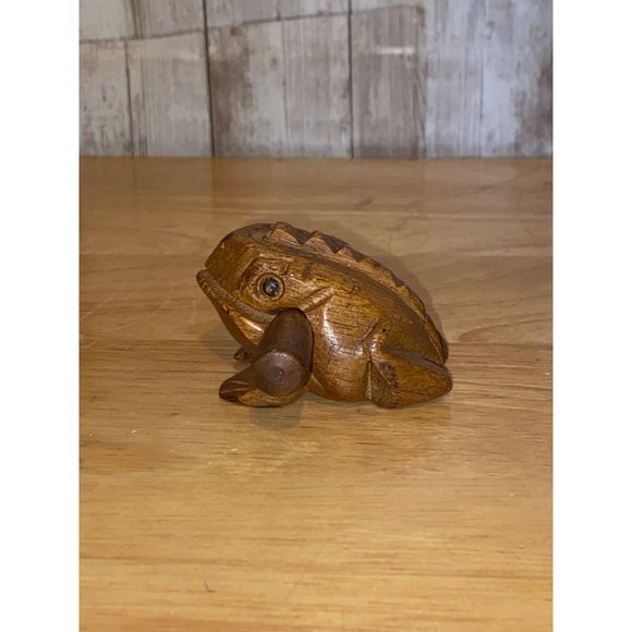Unbranded | Other | Handmade Guiro Rasp Wooden Musical Frog Toad ...